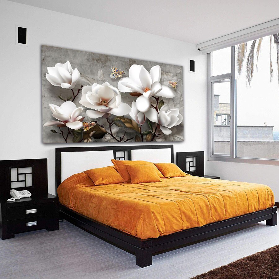 Tablou Canvas, Magnolia Flower, 70x100 cm - eMAG.ro