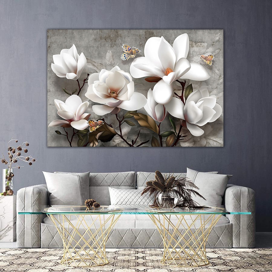 Tablou Canvas, Magnolia Flower, 70x100 cm - eMAG.ro