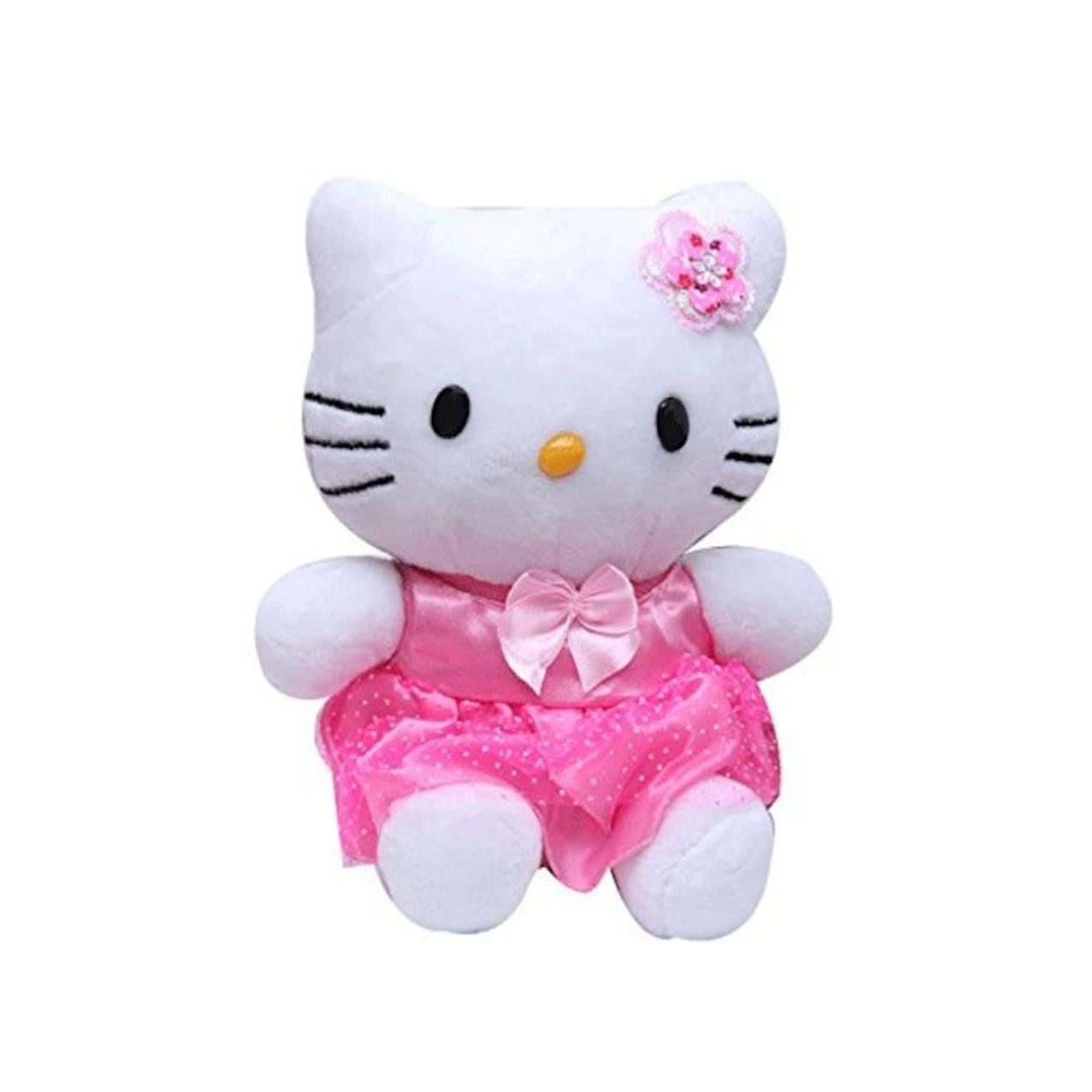 Jucarie de plus, Hello Kitty, roz/alb, 18 cm - eMAG.ro