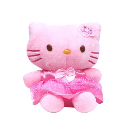 Jucarie de plus, Hello Kitty, roz deschis, 18 cm - eMAG.ro
