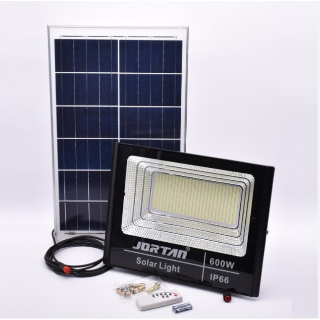 Proiector Solar Jortan 50W, Lampa Incarcare Solara si Panou Solar - eMAG.ro