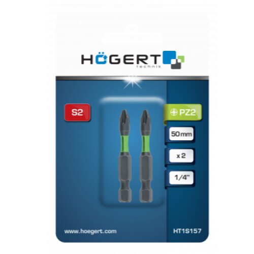Set 2 Bituri PZ2, 50mm, IMPACT, Otel S2, Hogert - eMAG.ro