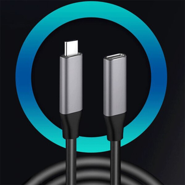 Extensie cablu audio Type C mama la tata, Rezolutie 4K HD, fast charge ...
