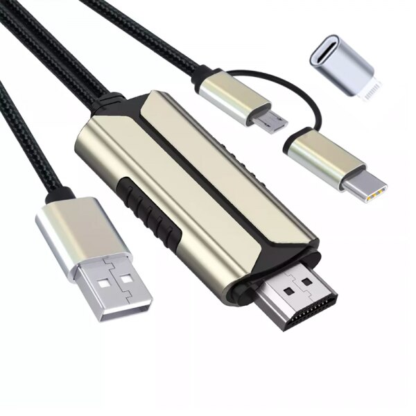 Cablu streaming video de pe telefon /tableta cu MicroUSB/Type C ...