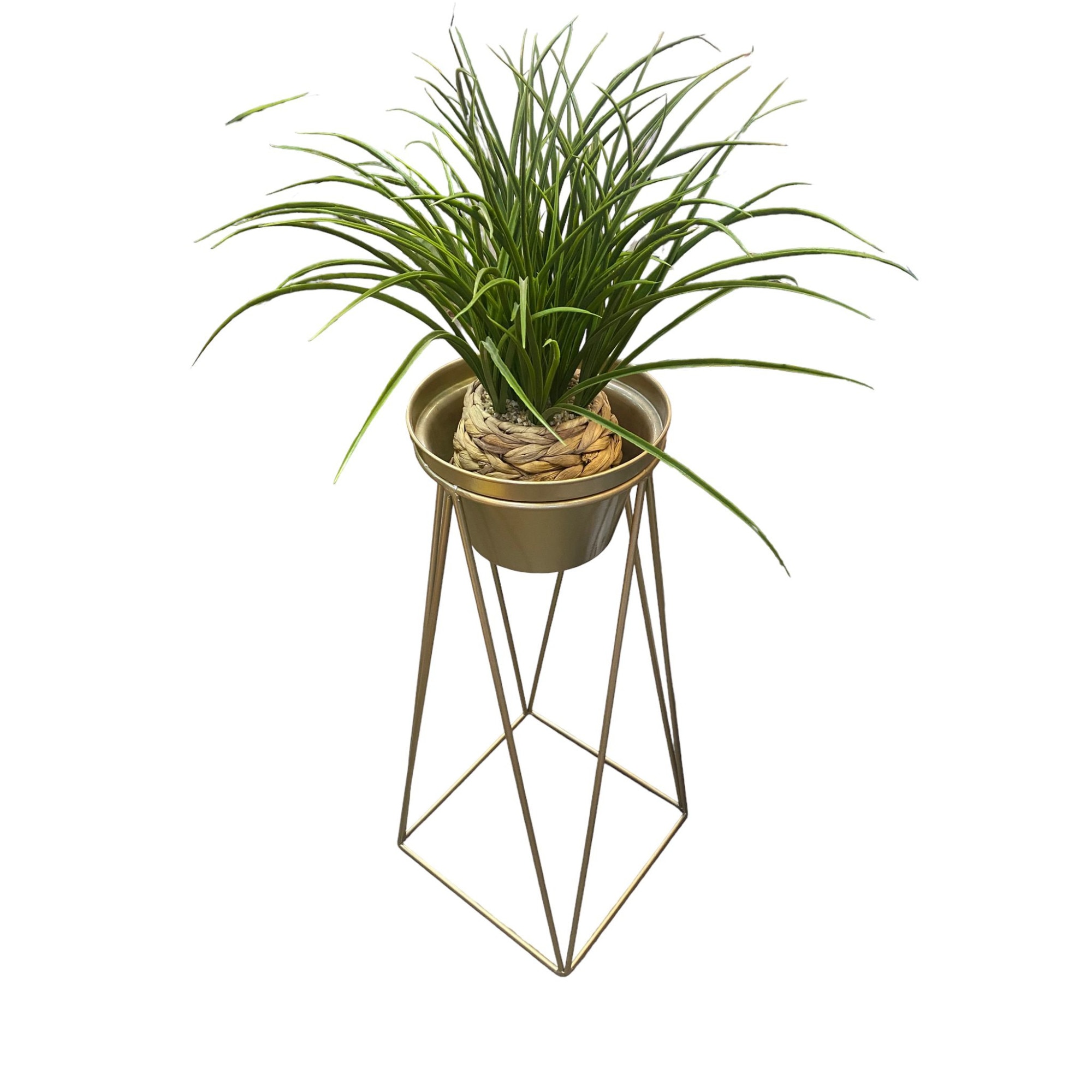 Suport metalic pentru flori, 75 cm, bronz auriu - eMAG.ro