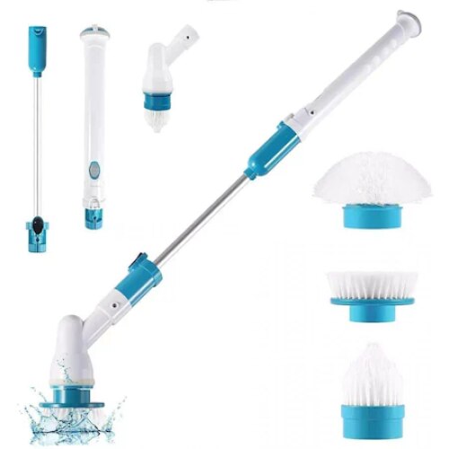 Perie rotativa de curatat, cu maner extensibil, 3 capete ...