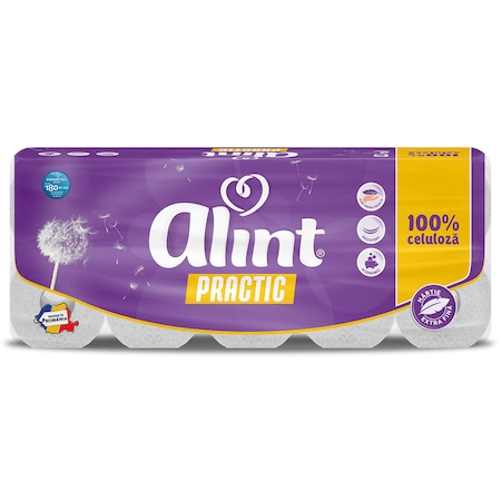 Hartie Igienica 3x Alint Practic 10 Role 2 Straturi - eMAG.ro