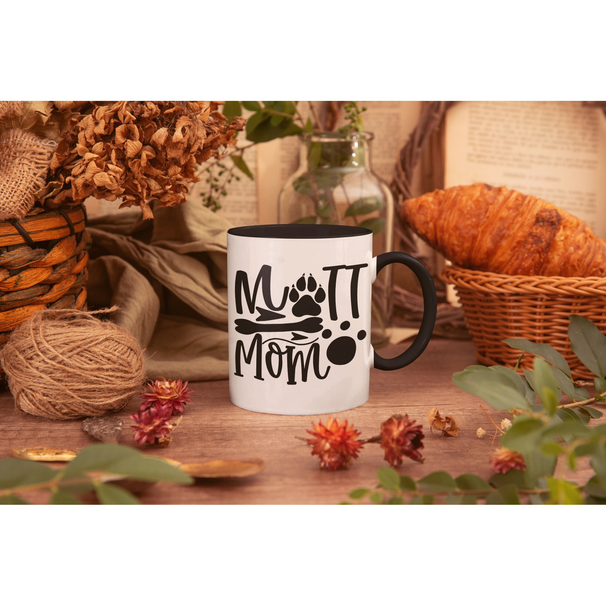 Cana Cu Mesajul Mott Mom, Urma De labuta Caine, Iubitorii De Animale ...