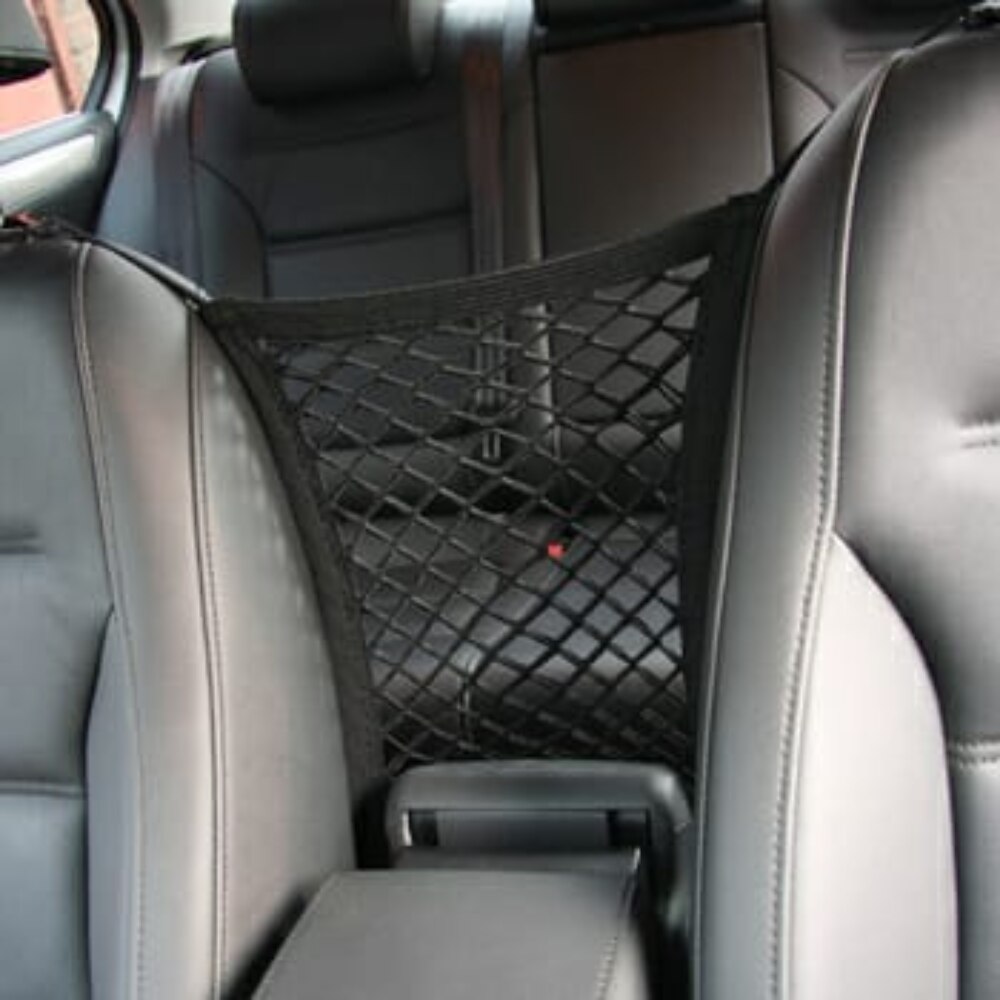 Organizator auto tip buzunar 2 in 1 CSD, depozitare si siguranta, plasa ...