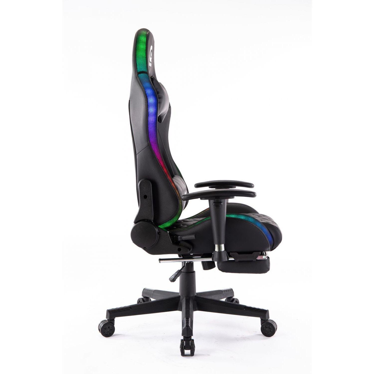 Scaun Gaming Ergonomic, Cu Iluminare RGB, Reglabil, Functie Masaj ...