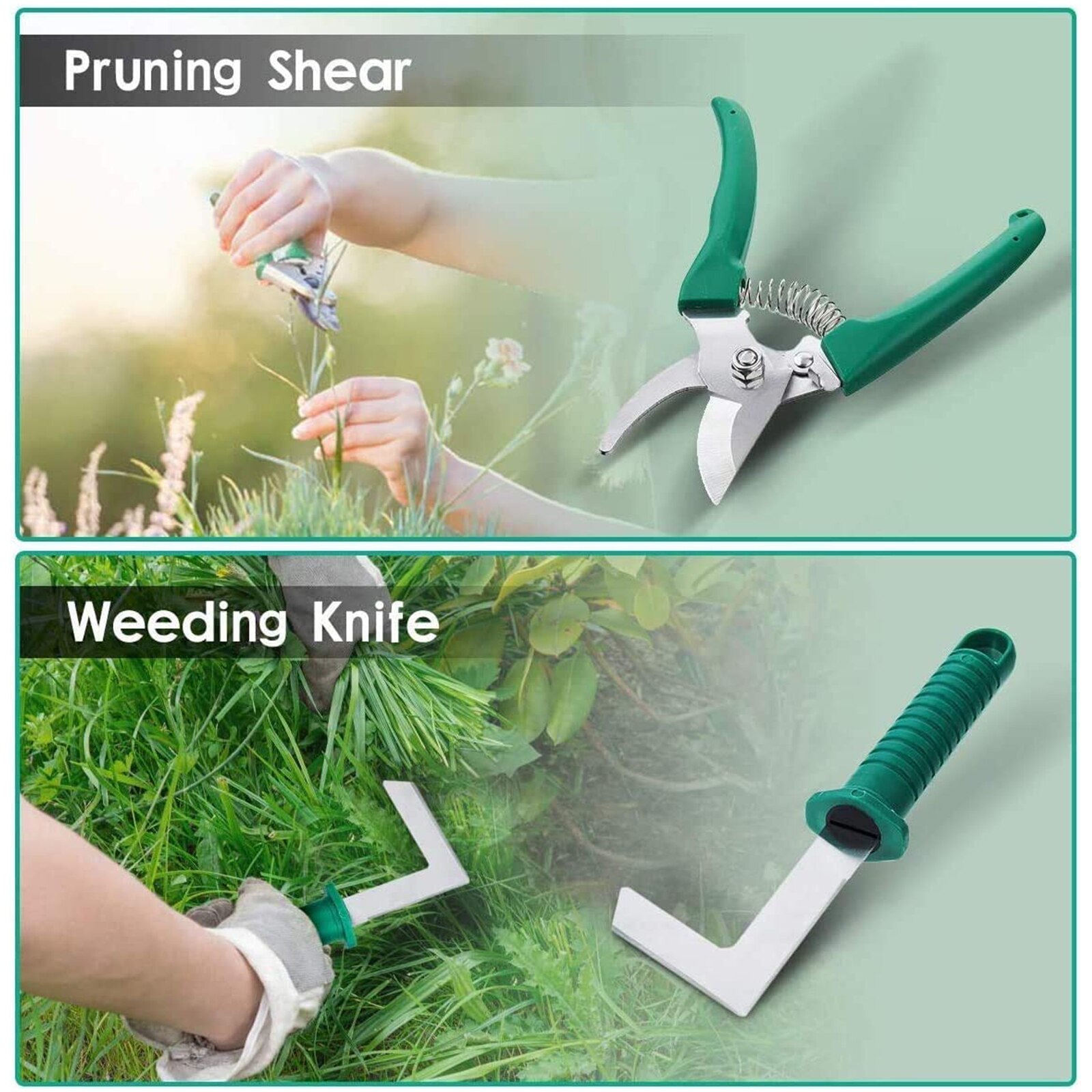 Set multifunctional accesorii unelte pentru gradinarit, Darklove, 11 ...