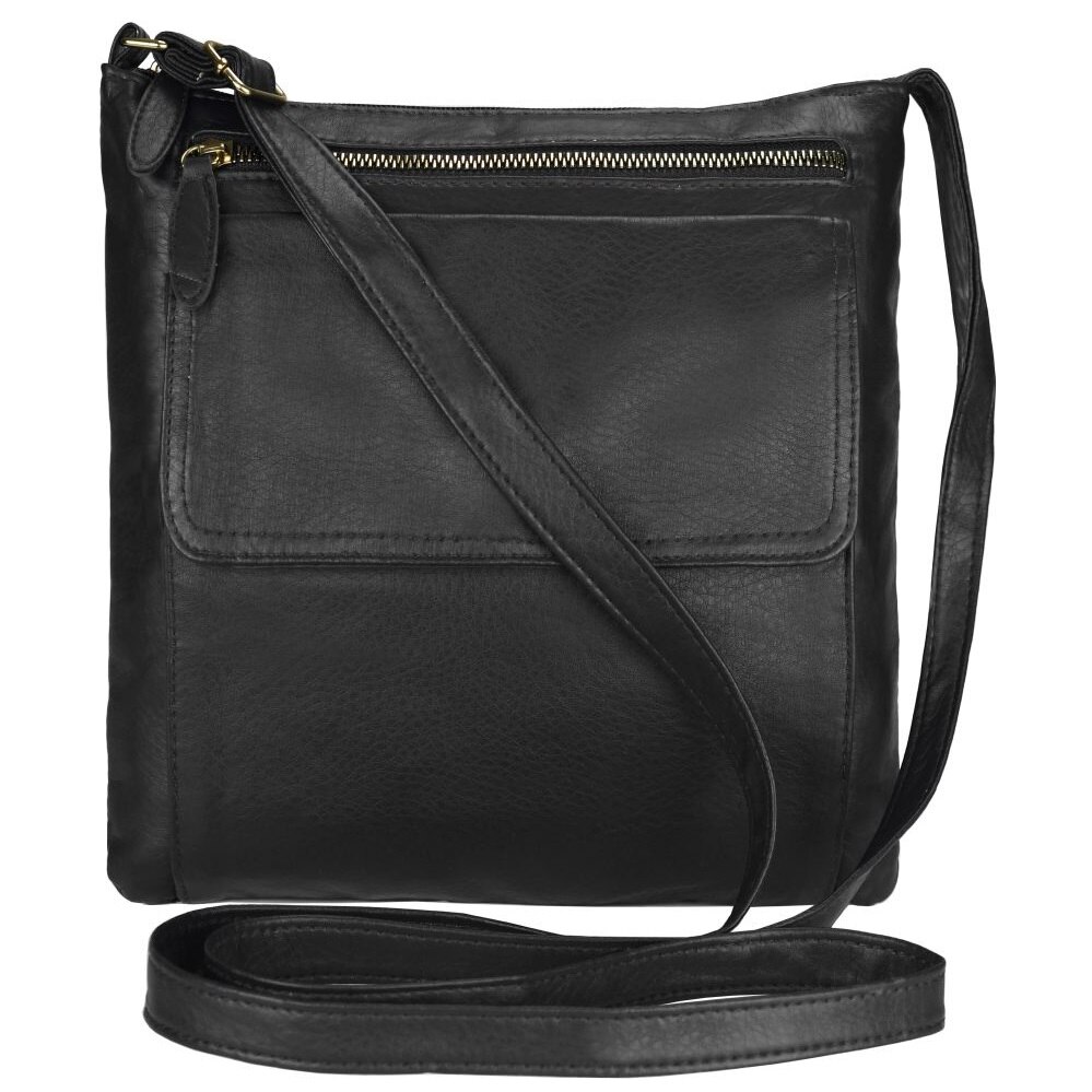 Geanta de umar dama, Adleys, Piele ecologica, FB293 negru - eMAG.ro