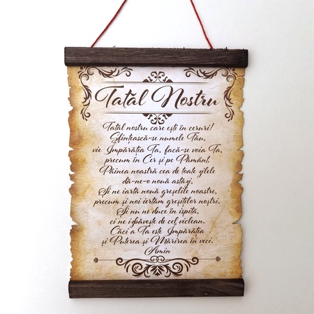 Pergament Tatal Nostru, Inedit Print, PR1, 19,5x28 cm - eMAG.ro