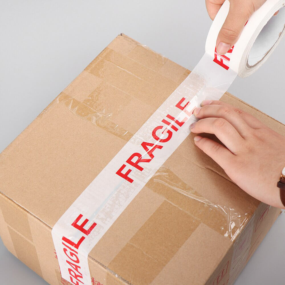 Banda adeziva Lunga Fragile, tip scoci, alb si rosu, Createur, 5cm x ...