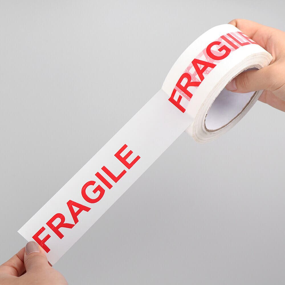 Banda adeziva Lunga Fragile, tip scoci, alb si rosu, Createur, 5cm x ...