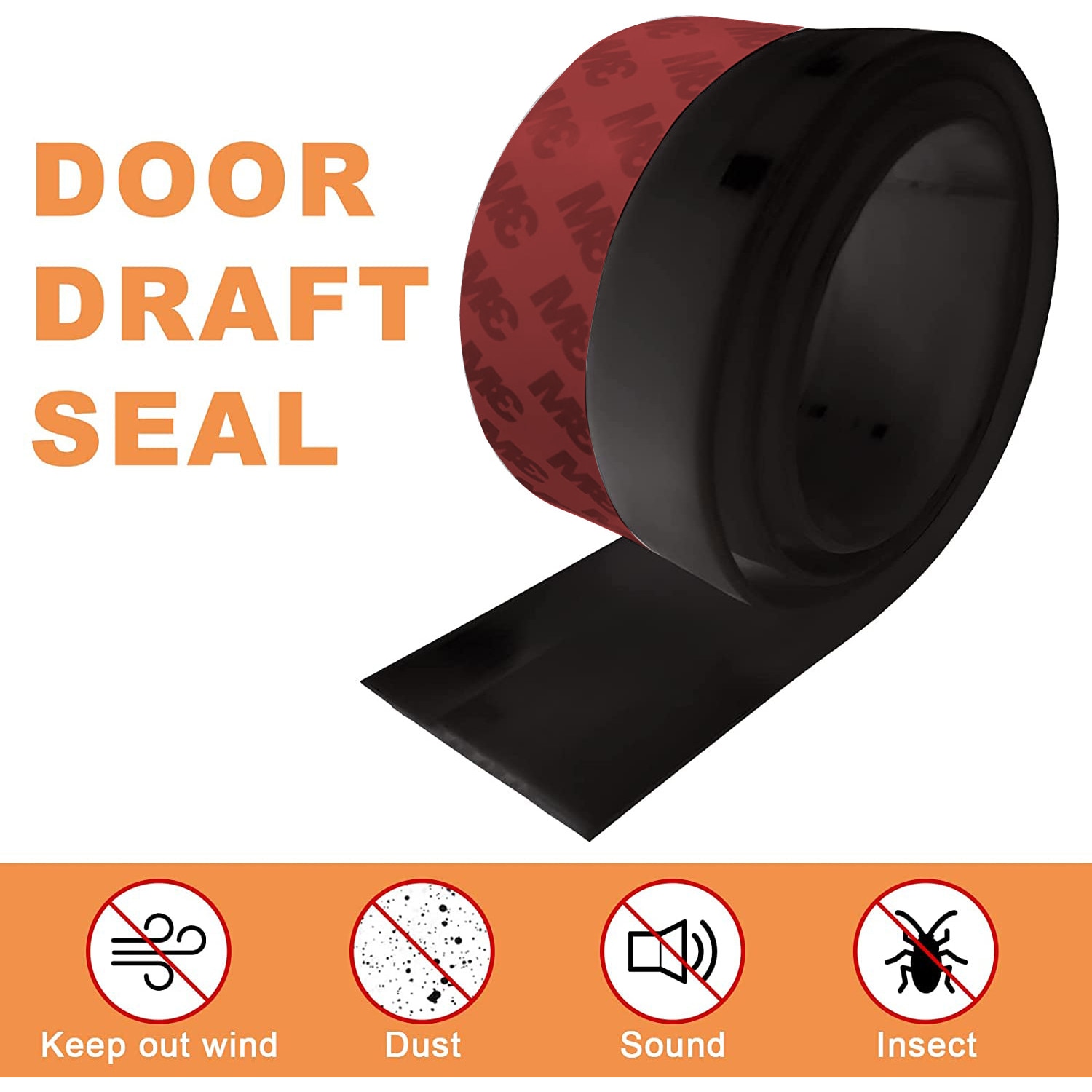 Самозалепваща лента за уплътнение и изолация Ronyes против пръски 3 м черна Emag Bg