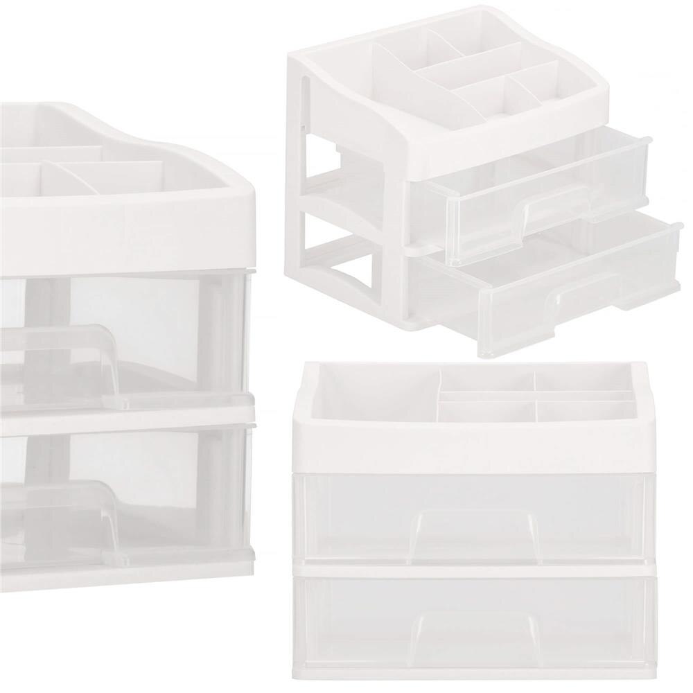 Organizator cutie depozitare pentru produse cosmetice, bijuterii cu 2 ...