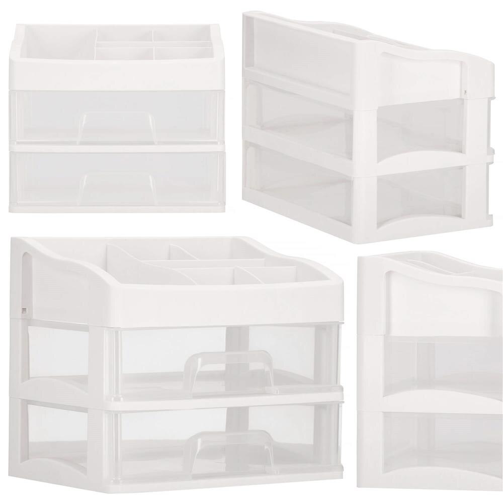 Organizator cutie depozitare pentru produse cosmetice, bijuterii cu 2 ...