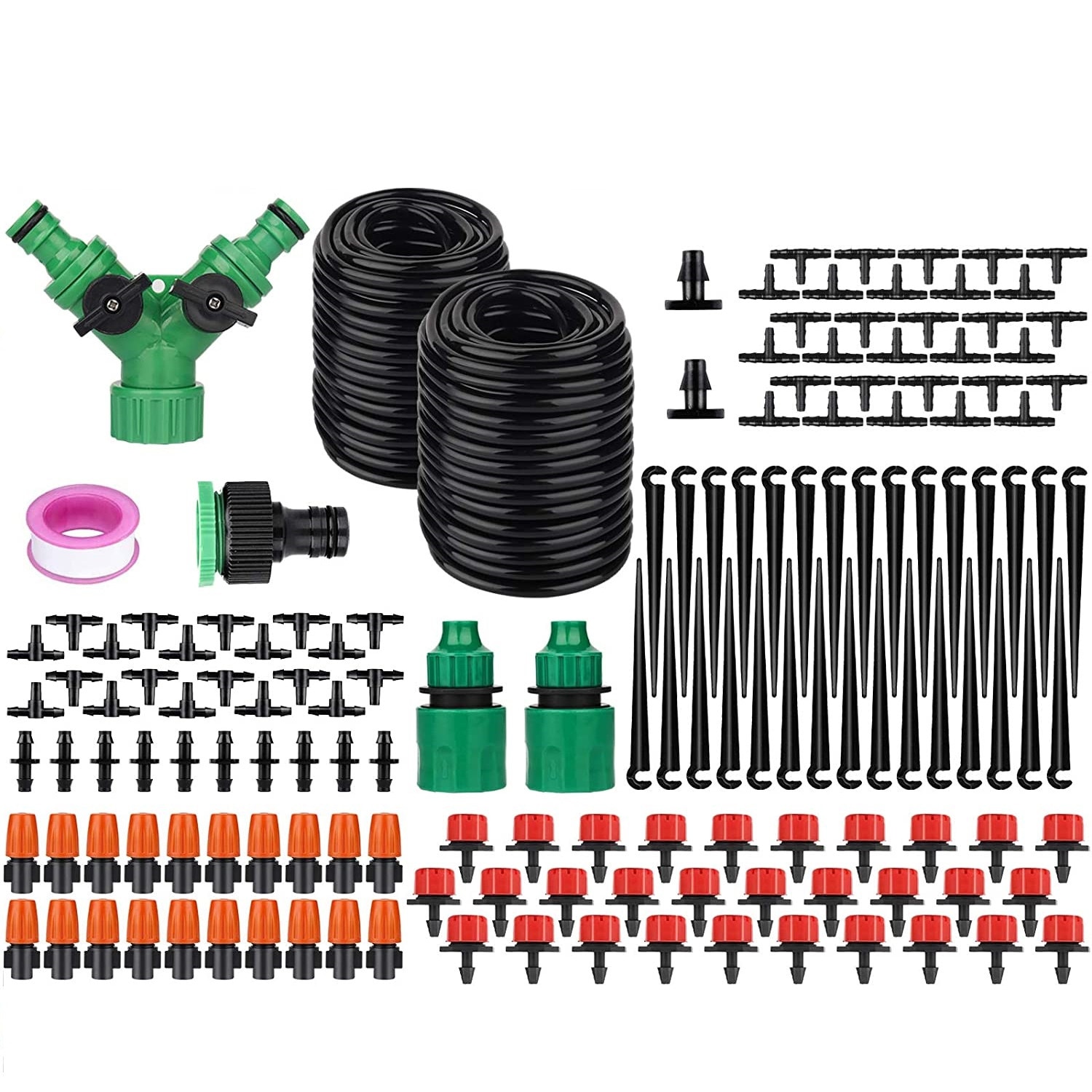 Kit irigare, Plastic, 149 Piese, 30m, Multicolor - eMAG.ro