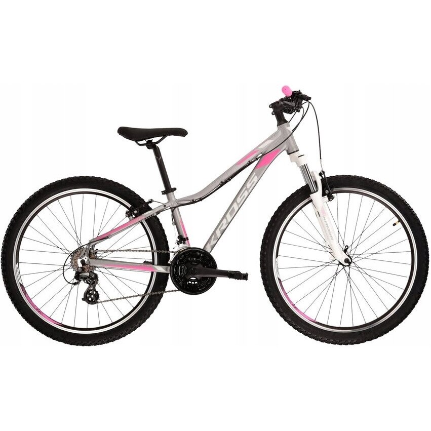 Bicicleta, Kross, Aluminiu, Roata 26", Roz/Gri - eMAG.ro