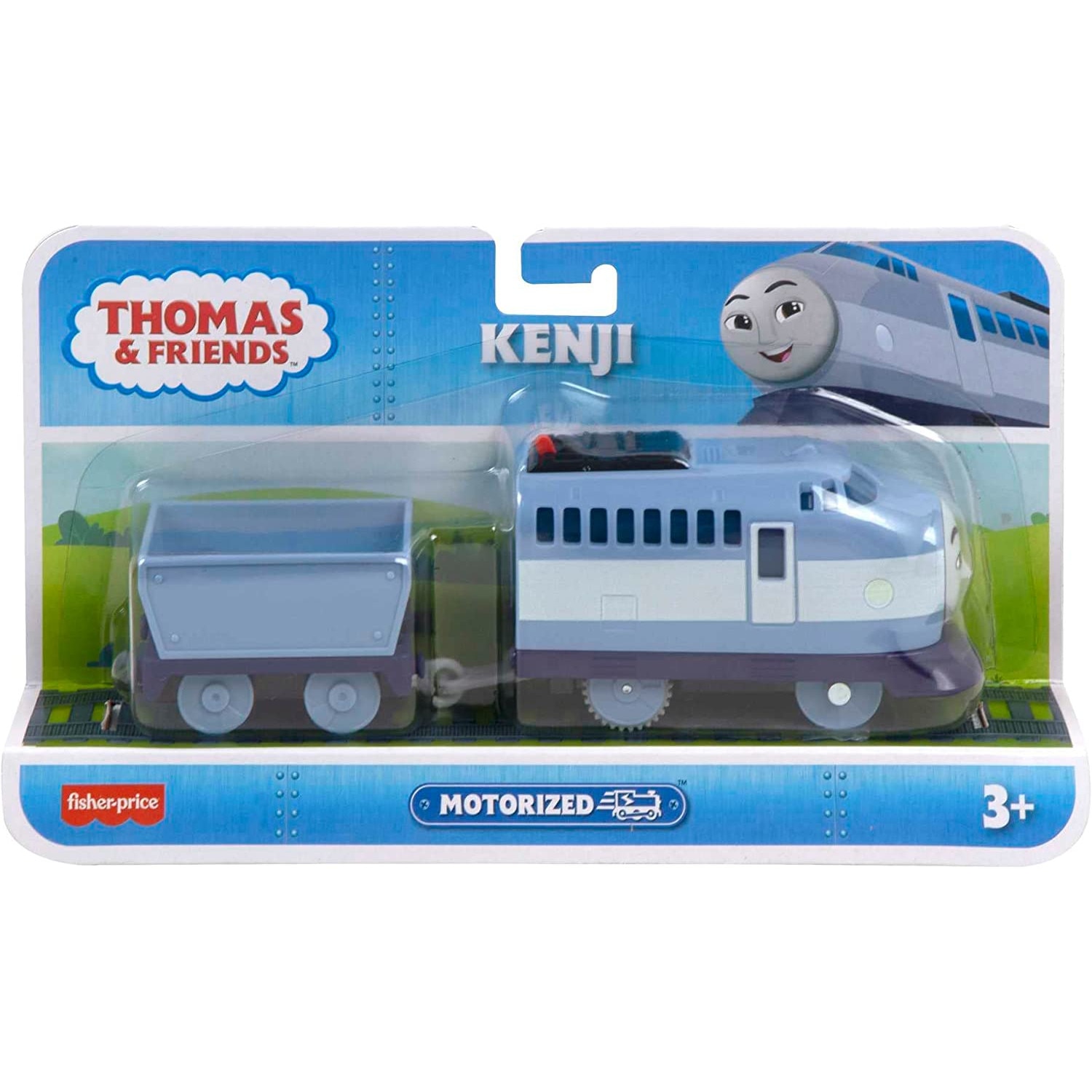 Locomotiva motorizata Thomas & Friends - Kenji, cu vagon, 15 cm - eMAG.ro