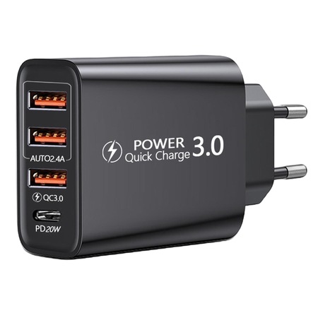 Incarcator Retea, Incarcator cu 4 porturi USB, CUKIN, 20W, Incarcator ...