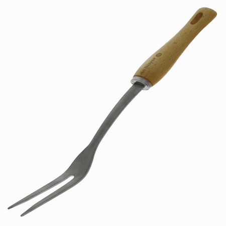 Furculita pentru carne, de Buyer, Lemn/Inox, 32 cm, Gri/Bej - eMAG.ro