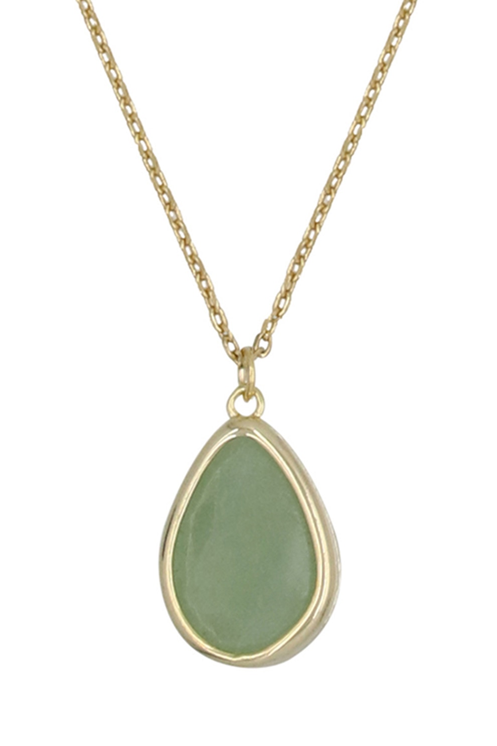 Moonstone, Colier cu piatra aventurin, Verde, Auriu - eMAG.ro