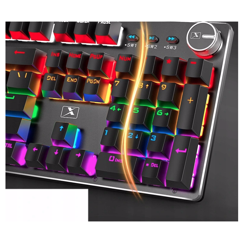 Tastatura mecanica RGB, model BK1000, Gonga® Negru - eMAG.ro