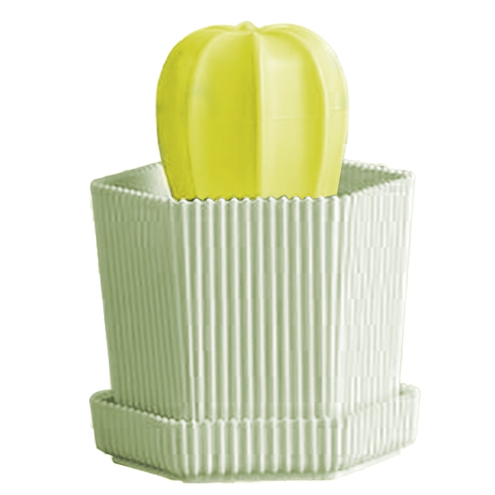Perie de vase, Ronyes®, cu maner si suport de depozitare, galben - eMAG.ro