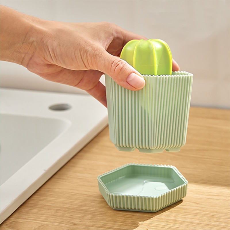Perie de vase, Ronyes®, cu maner si suport de depozitare, galben - eMAG.ro