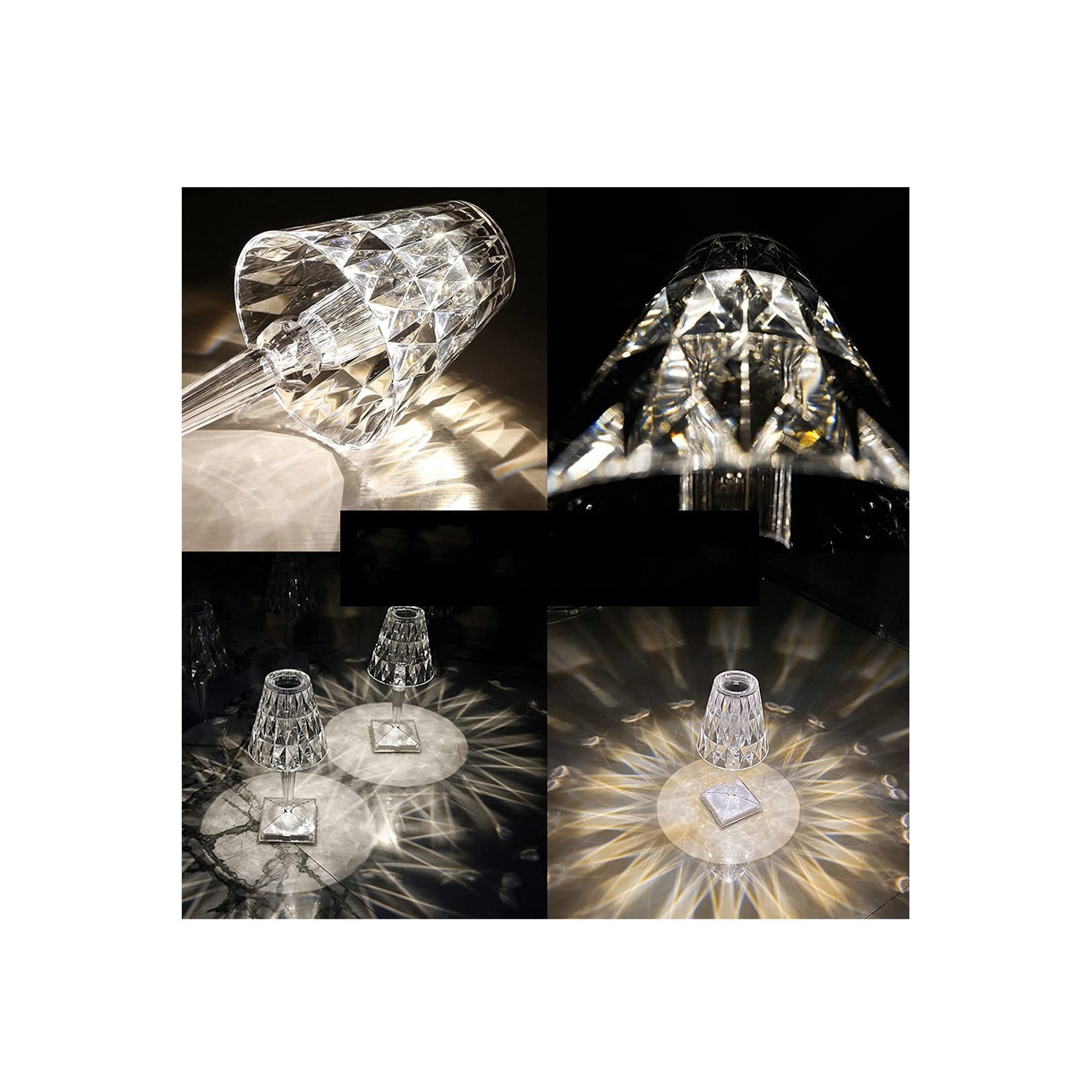 Lampa Precious Diamond Lamp, cu touch si telecomanda, reincarcabila ...