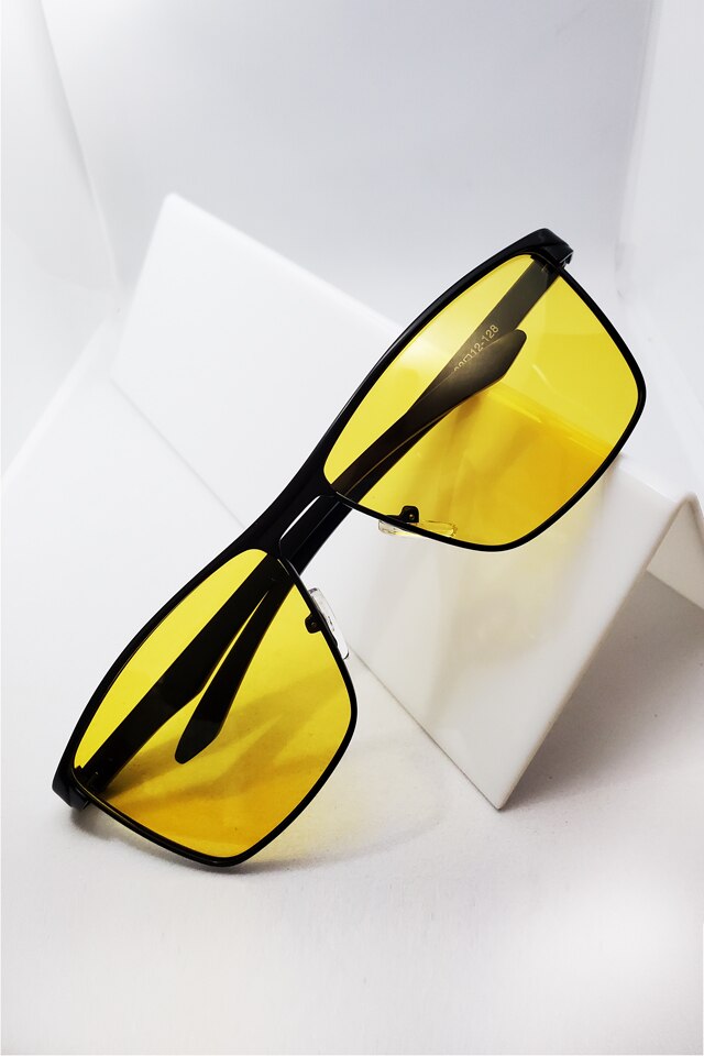 Ochelari de condus noaptea, SUPERSOFER® Model Pilot, rama din aluminiu ...