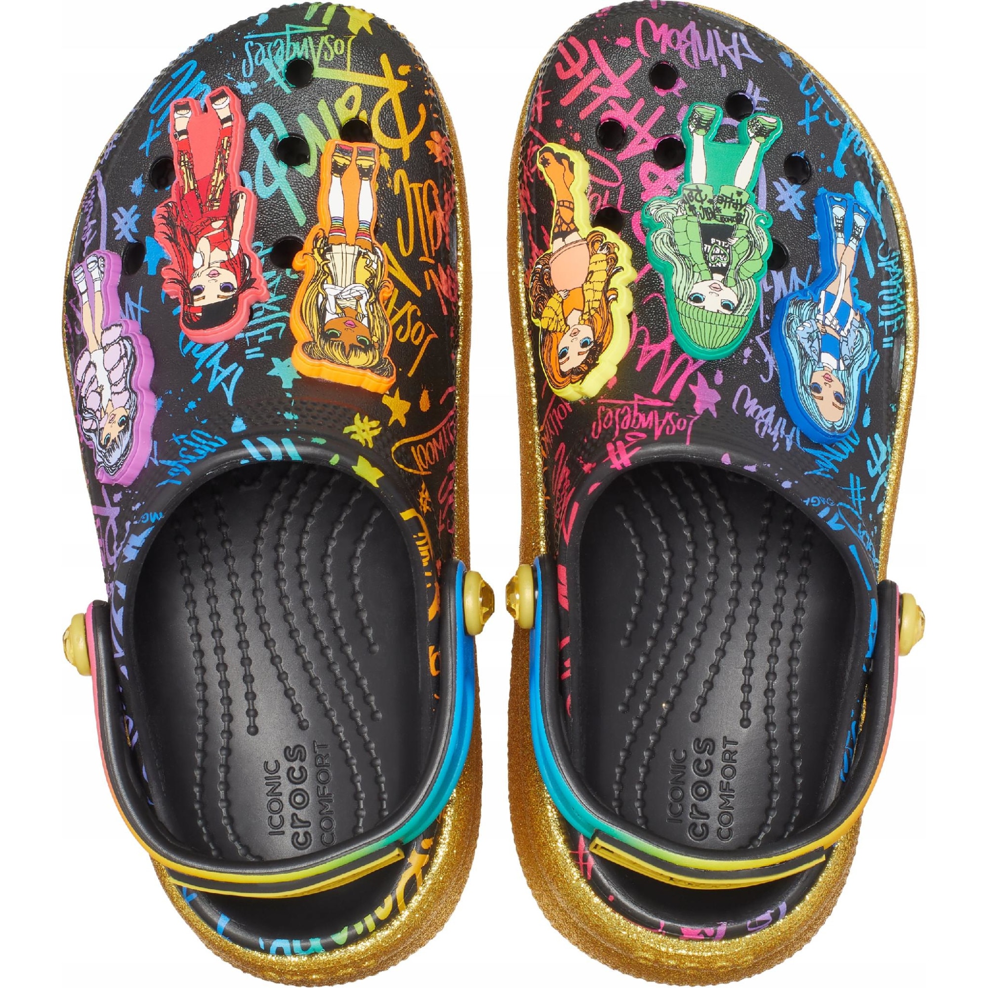 Saboti Copii, Crocs, Kids Rainbow High Cutie Crush Clog, Multicolor, 30 ...