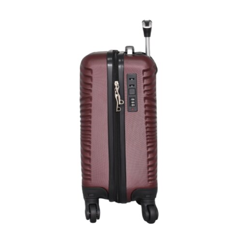 Troler, Perfect line, 46x20x30cm, Roti detasabile, Visiniu - eMAG.ro