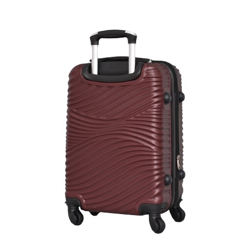 Troler, Perfect line, 55x24x37cm, Roti detasabile, Visiniu - eMAG.ro