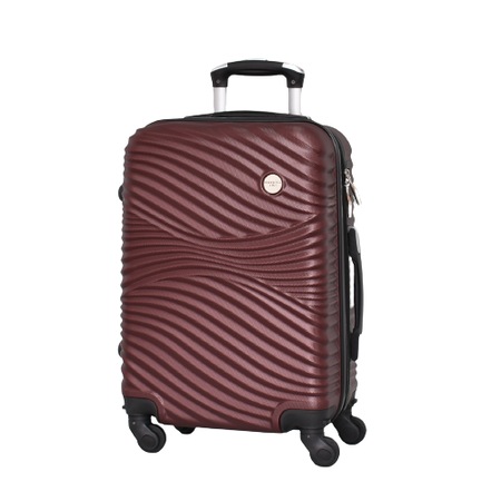 Troler, Perfect line, 55x24x37cm, Roti detasabile, Visiniu - eMAG.ro