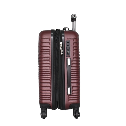 Troler, Perfect line, 55x24x37cm, Roti detasabile, Visiniu - eMAG.ro