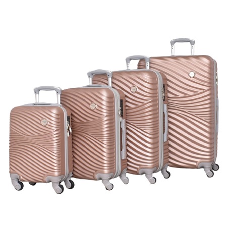 Set 4 Trolere, Perfect line, 74 x 31 x 47 cm, Roz - eMAG.ro
