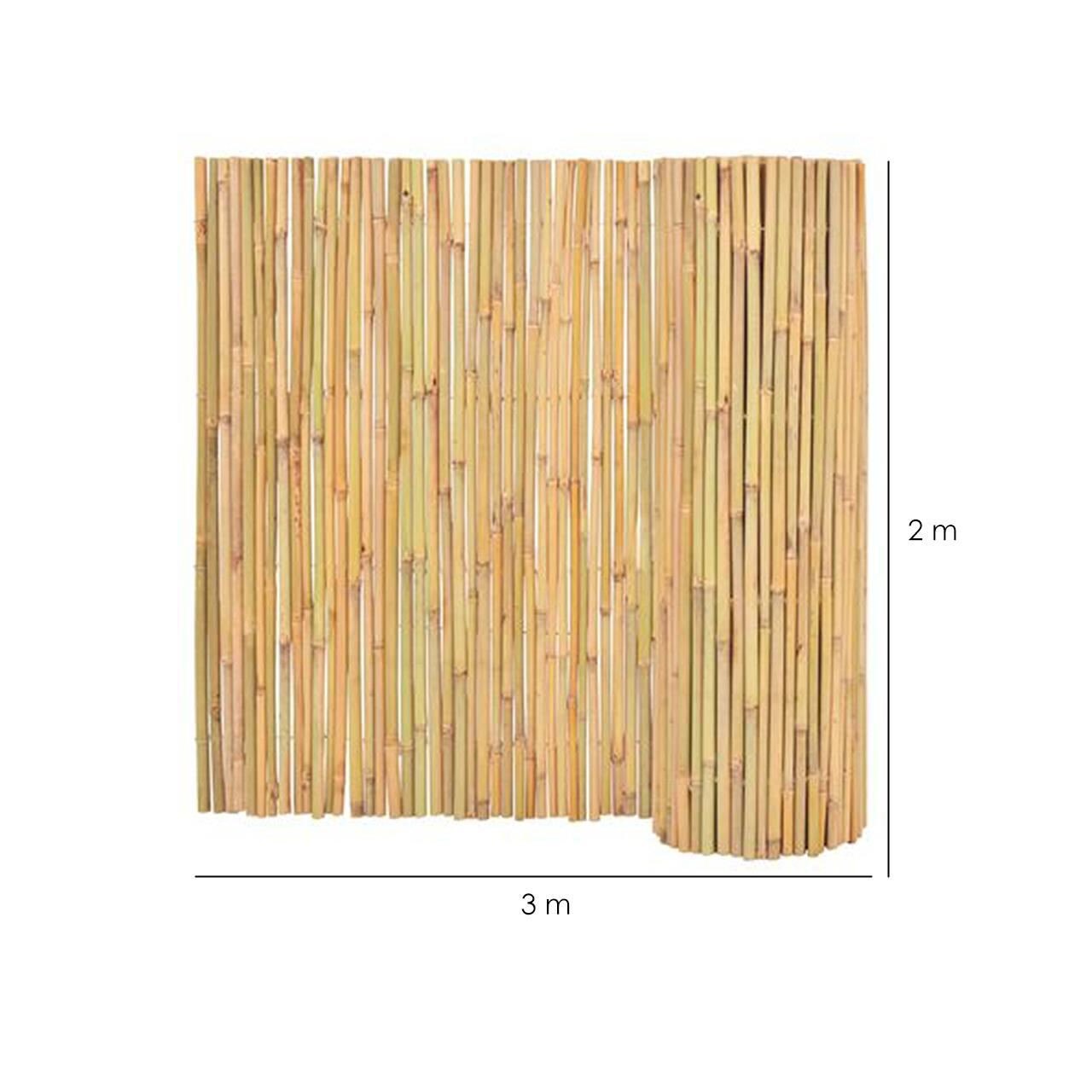 Gard/paravan din bambus natural, 3×2 m - eMAG.ro