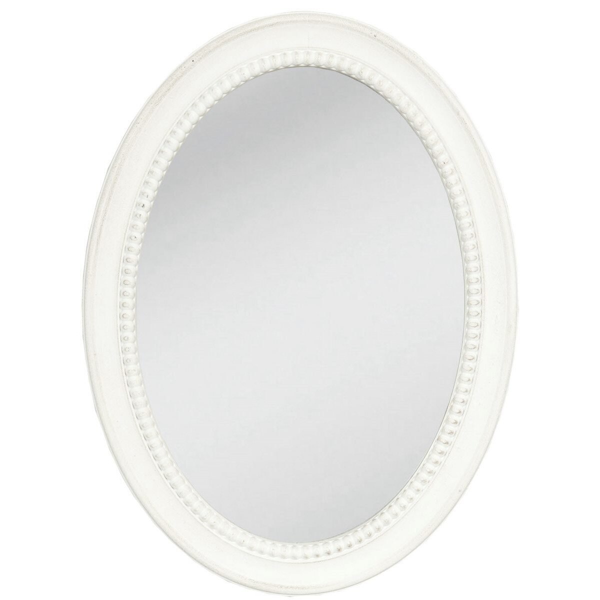 Oglinda perete lemn alb patinat 30x3x39.5 cm - eMAG.ro