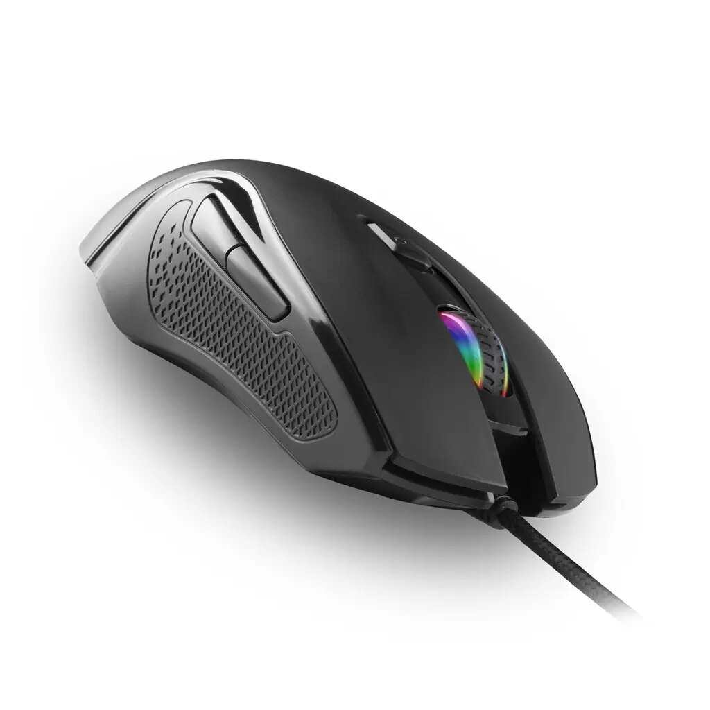 Mouse ergonomic pentru jocuri cu fir, NGS, 7200 DPI, Negru - eMAG.ro