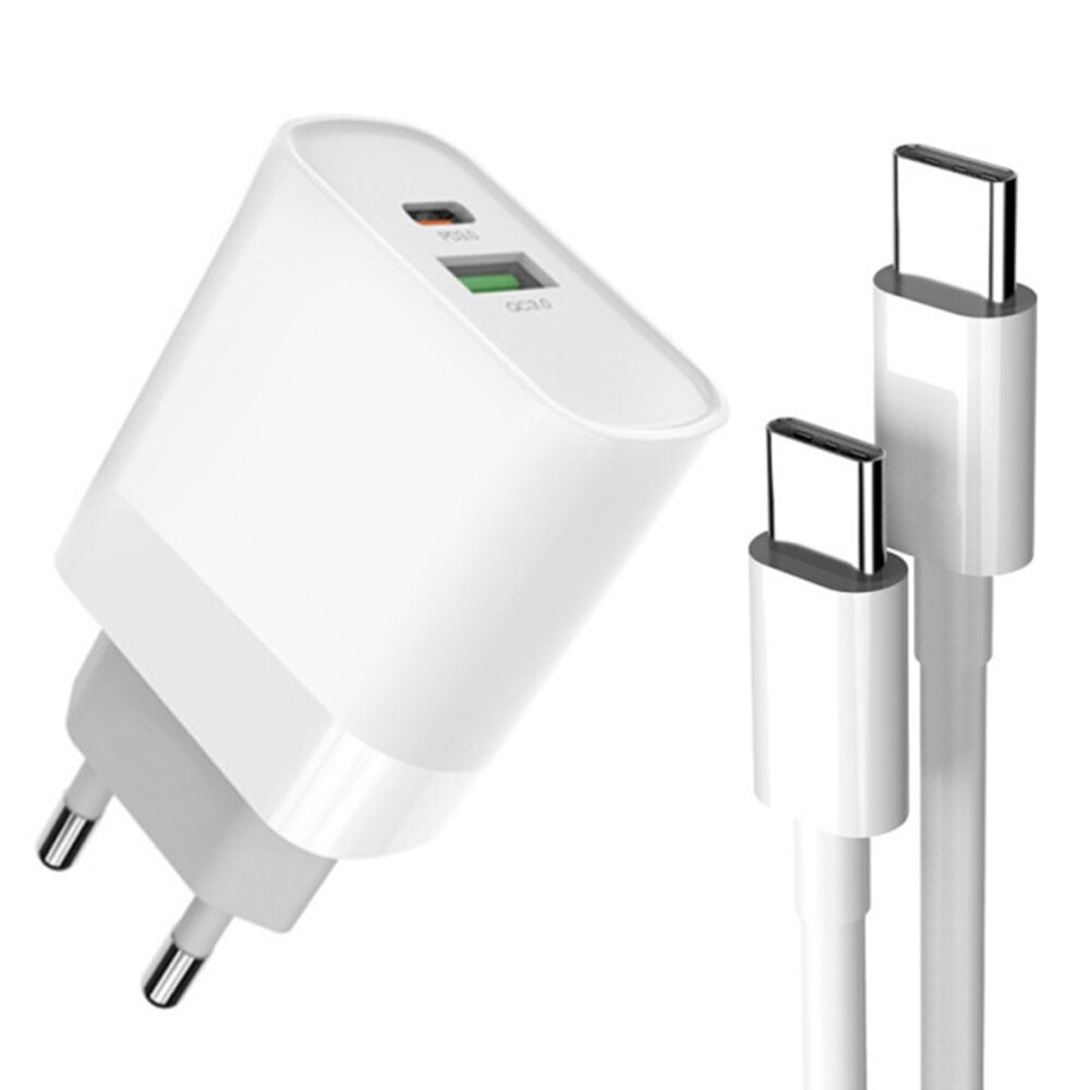 Incarcator retea, Fast Charge, cablu USB-C la USB-C inclus ...