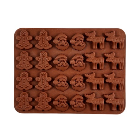 Forma silicon pentru jeleuri si ciocolata, 24 cavitati, cu Reni, Mos ...