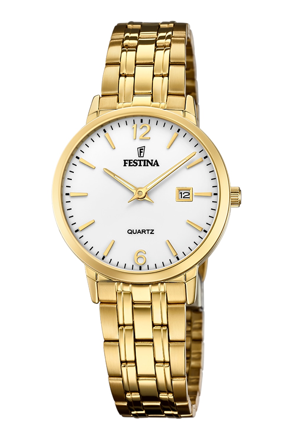 Festina, Ceas quartz de otel inoxidabil, Auriu - eMAG.ro