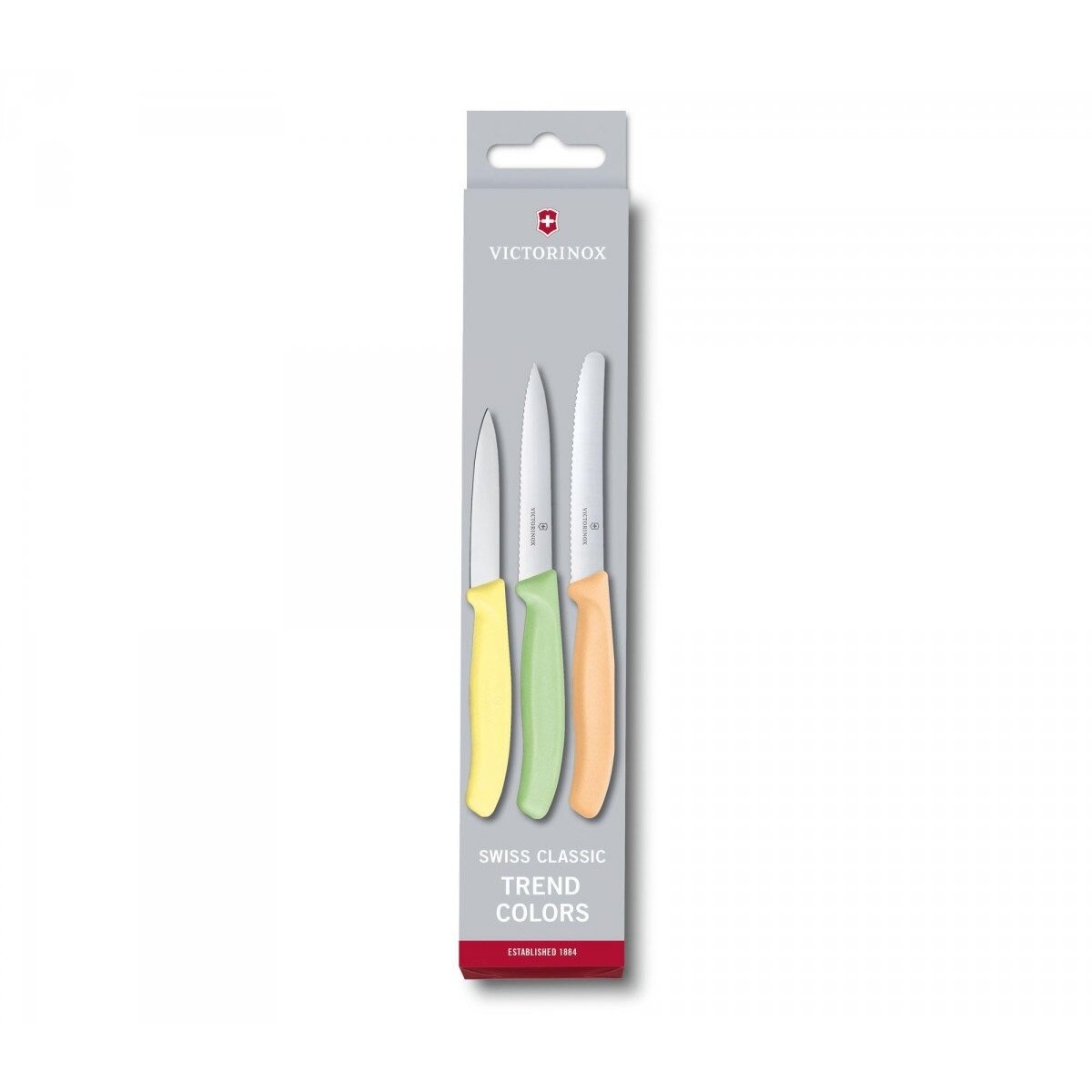 Set 3 cutite pentru fructe/legume, Victorinox Swiss Classic, Multicolor ...