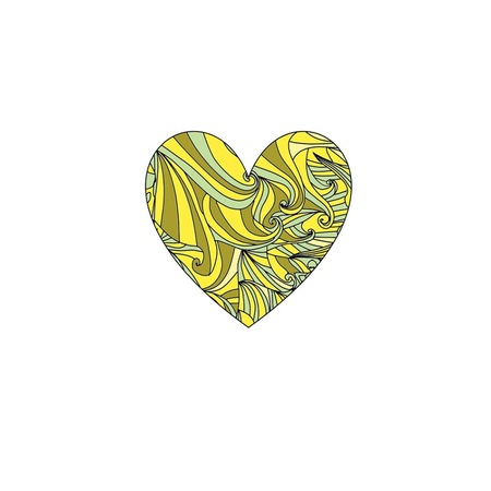 Sticker decorativ, Inima, Galben, 85 cm, 7044ST - eMAG.ro