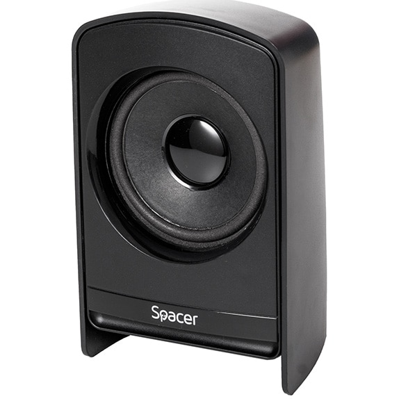 Boxe Spacer 2.1, RMS: 20W (2 x 5W + 10W), subwoofer lemn MDF, USB/FM ...