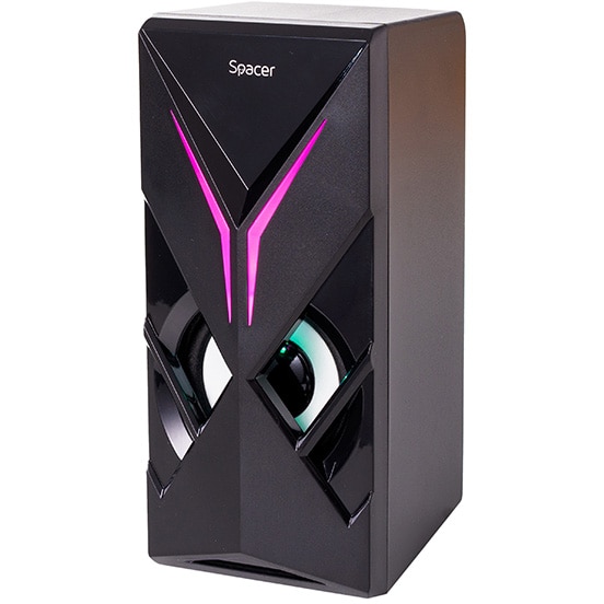 Boxe Spacer Gaming 2.1, RMS: 14W (2 x 3W + 8W), bluetooth, telecomanda ...