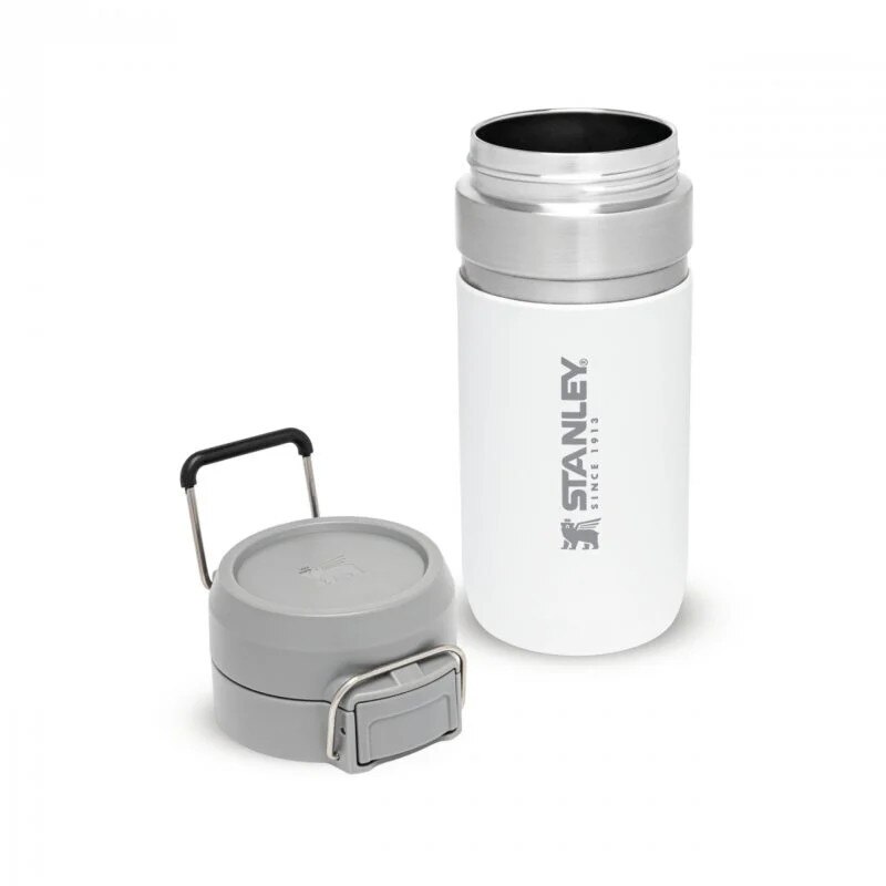 Sticla Termos, Stanley, Inox, 470 ml, Alb/Argintiu - eMAG.ro